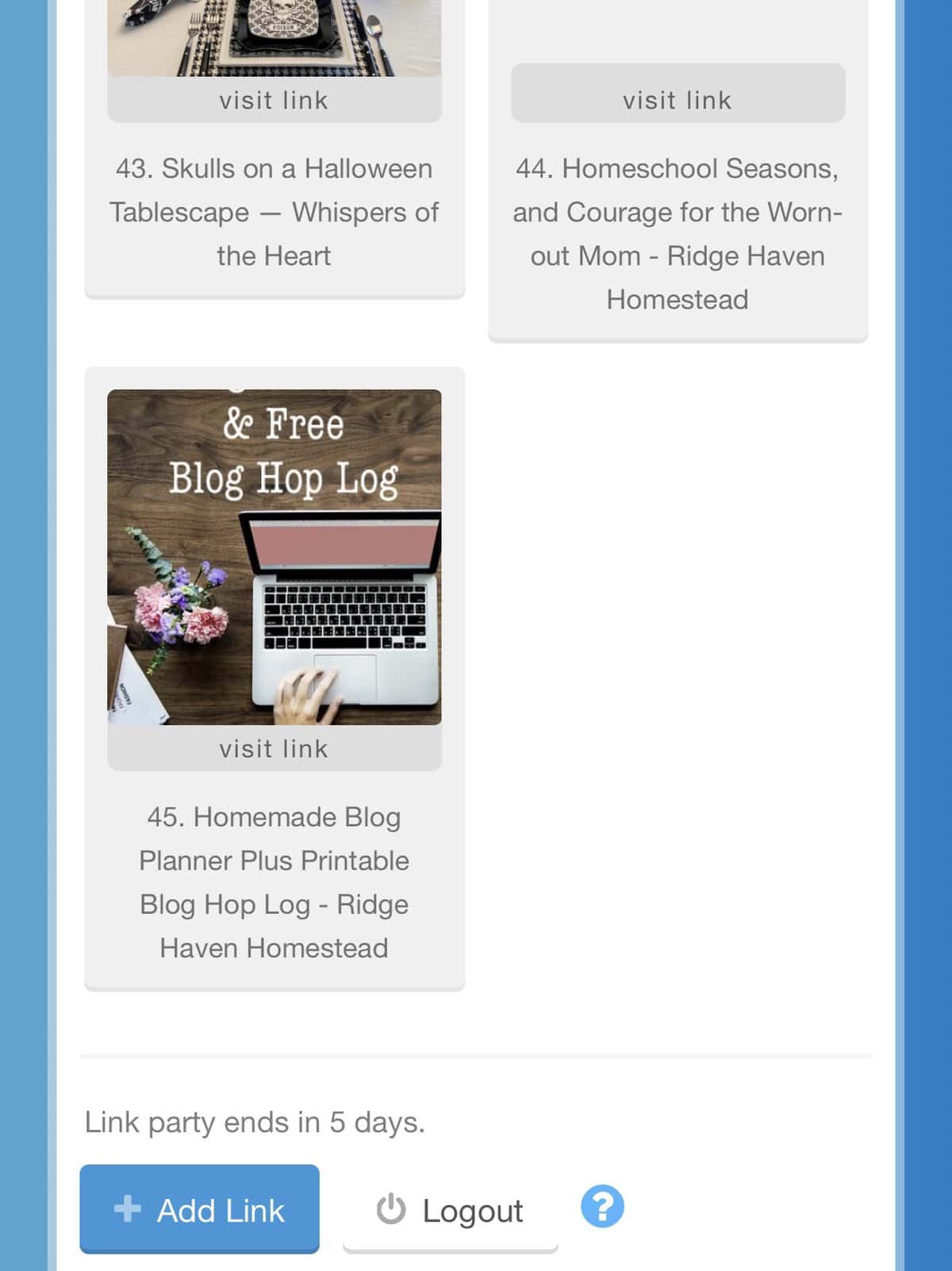 All About a Blog Hop - Ridge Haven Homestead