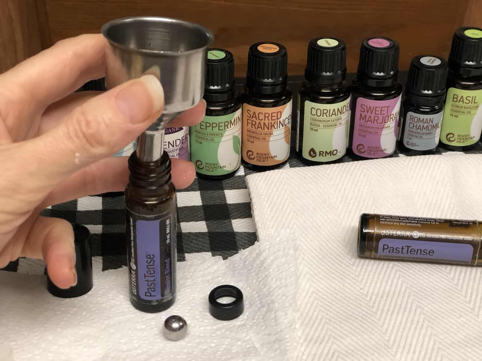 Mixing Copycat Doterra Past Tense for Migraines - Ridge Haven Homestead