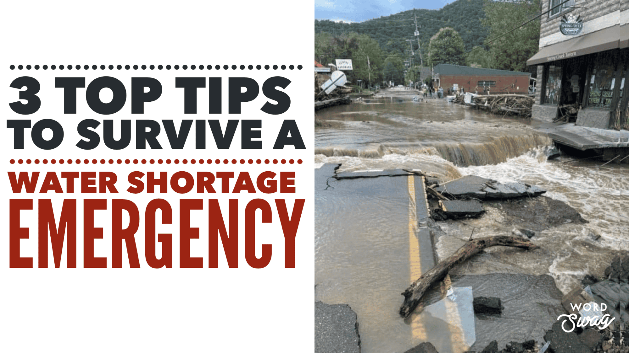 3 Top Tips to Survive a Water Shortage Emergency – Ridge Haven Homestead